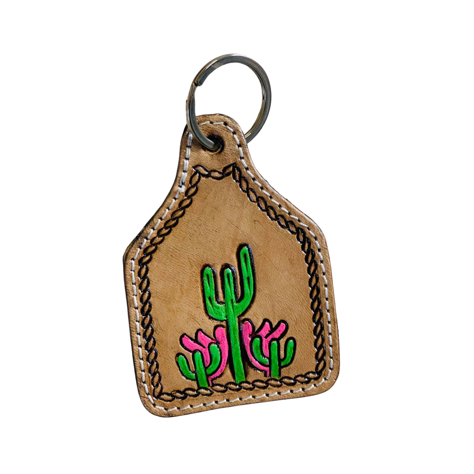 CACTUS KEYRING – Stylish Handcrafted Accessory – Drunk Kaktus